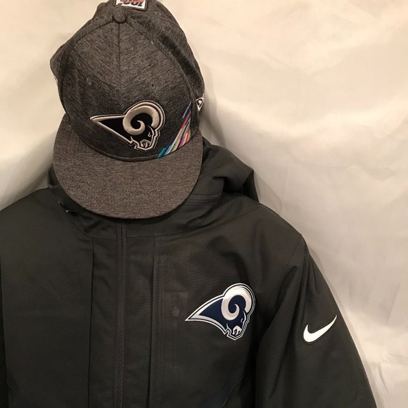Nike | Jackets & Coats | Nike Nfl Rams Heavy Insulated Sport Rain Coat ...